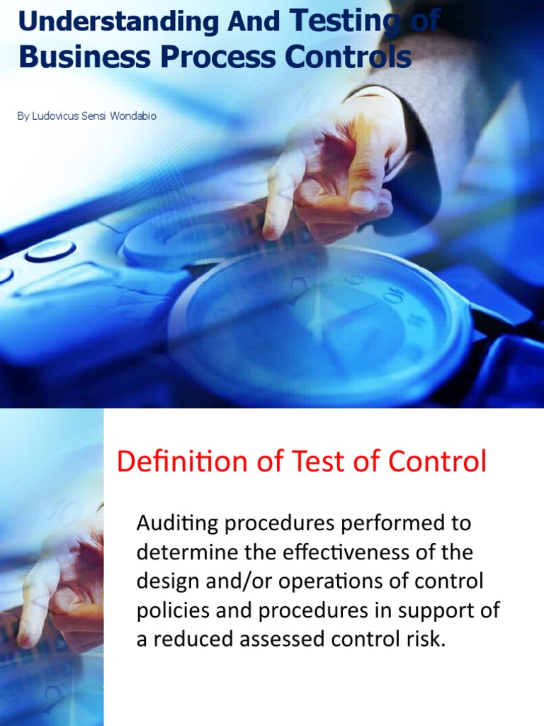 Materi Test of Control | PDF | Financial Audit | Internal Control
