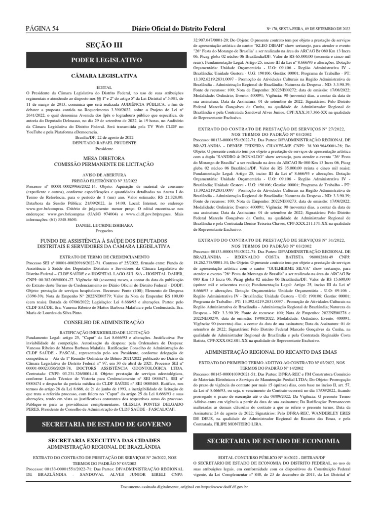 Dodf 170 09-09-2022 Integra-54-65 | PDF | Deficiência
