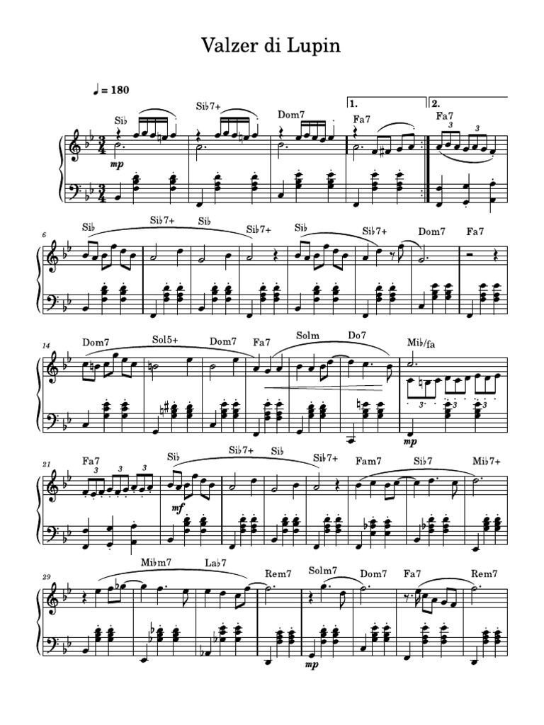 Valzer Di Lupin | PDF