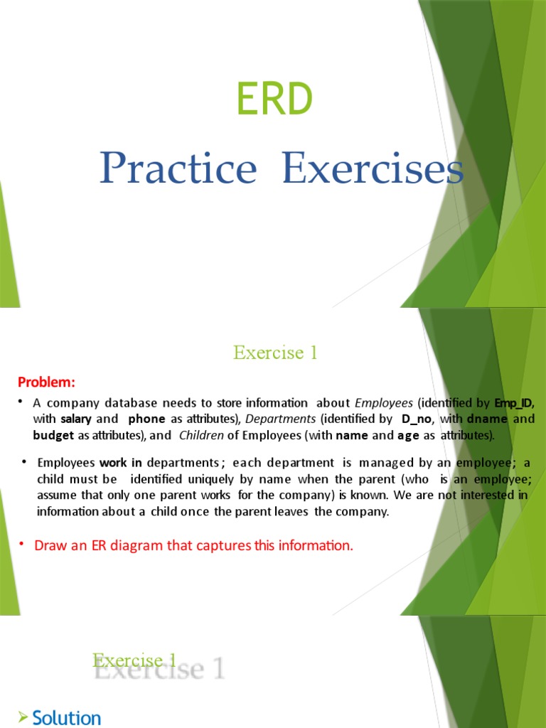 Unit01 - ERD Exercises | PDF | Computing | Information Technology Management