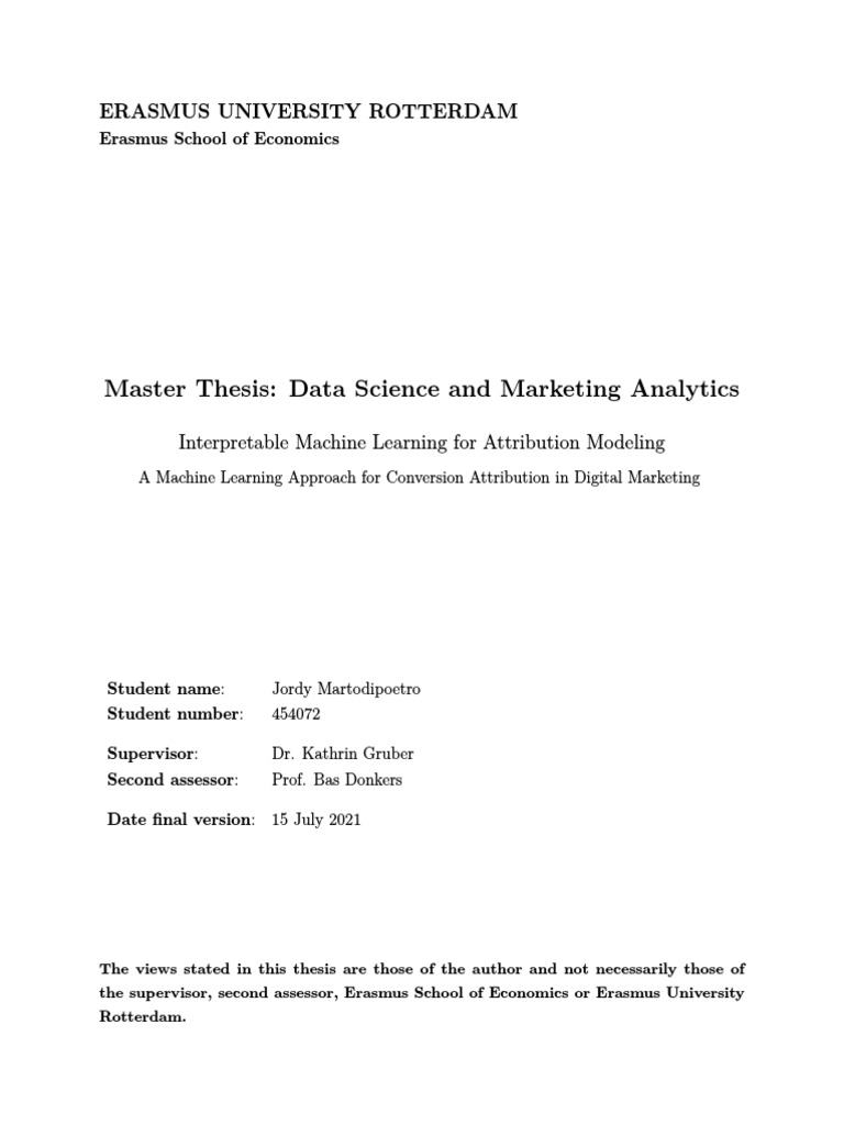 Martodipoetro Final Thesis | PDF | Logistic Regression | Machine Learning