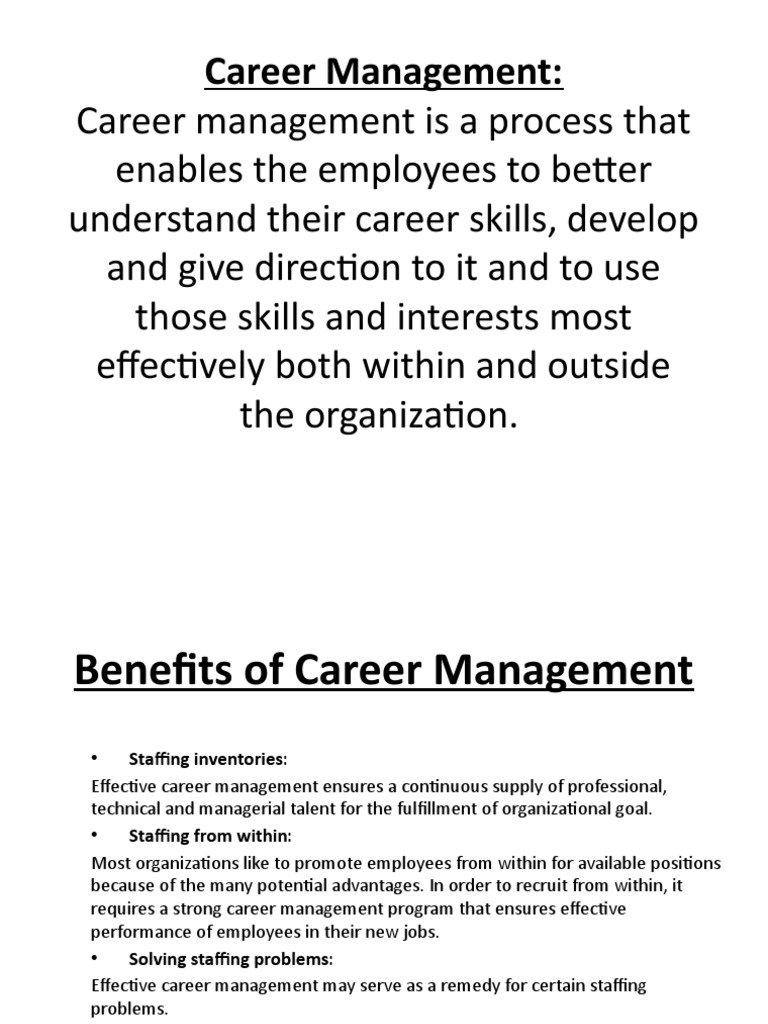 Career Management Part 1 | PDF | Employment | Affirmative Action