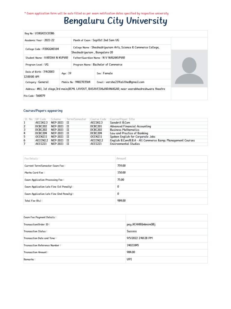 Student Internal Assessment Marks - pdf2 | PDF | Fee | Banking