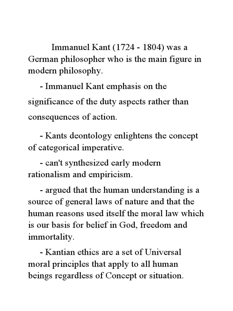 Categorical Imperative | PDF | Immanuel Kant | Epistemological Theories