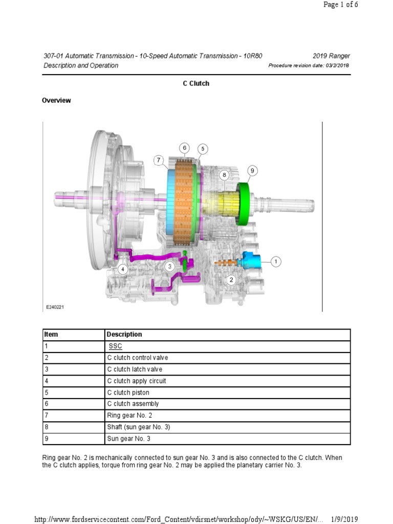 307-01 Automatic Transmission 10 Speed - Description and Operation - C ...