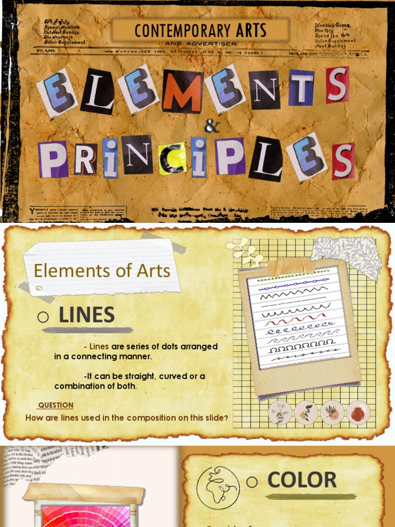 Elements and Principles of Art | PDF | Color | Aesthetics