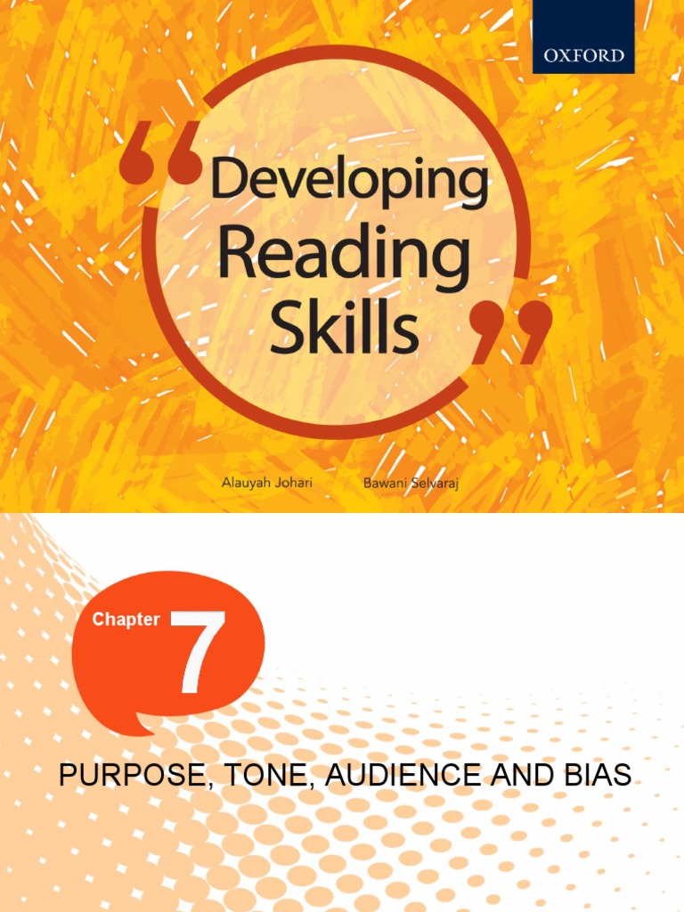 Chapter 9 - Purpose, Tone, Audience & Bias | PDF | Bias | Psychological Concepts