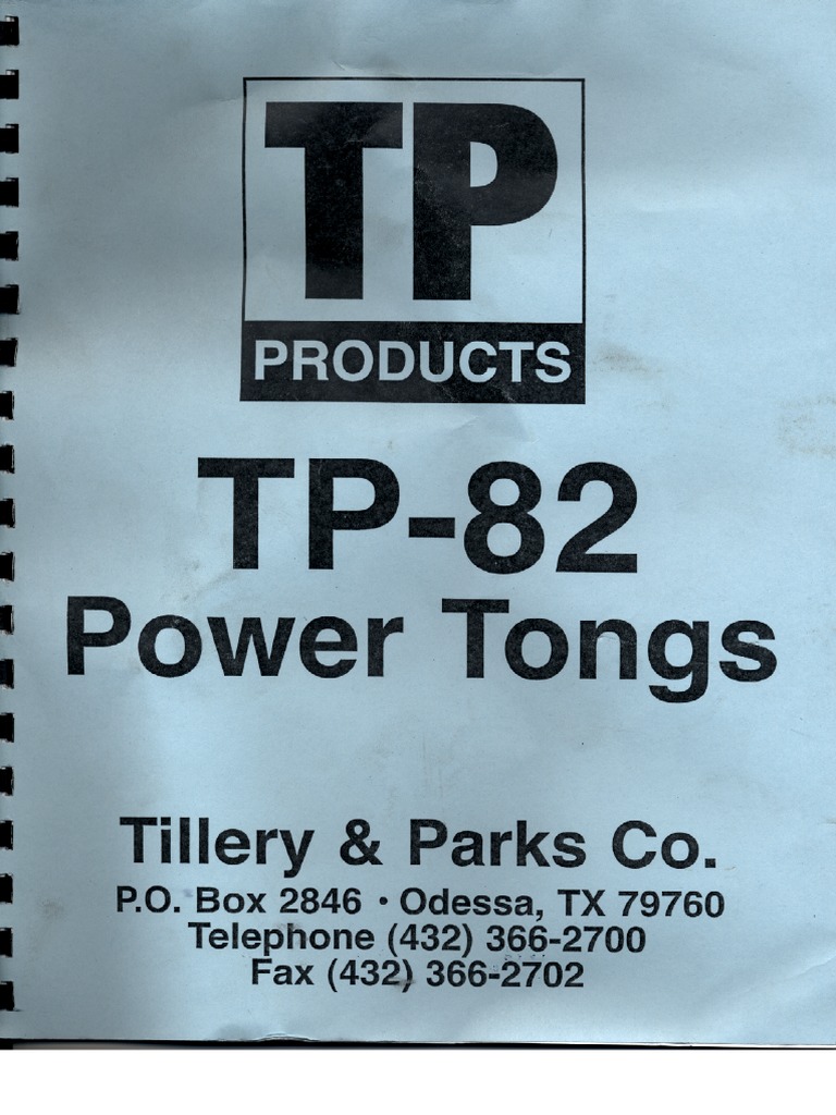 Manual Power Tongs | PDF