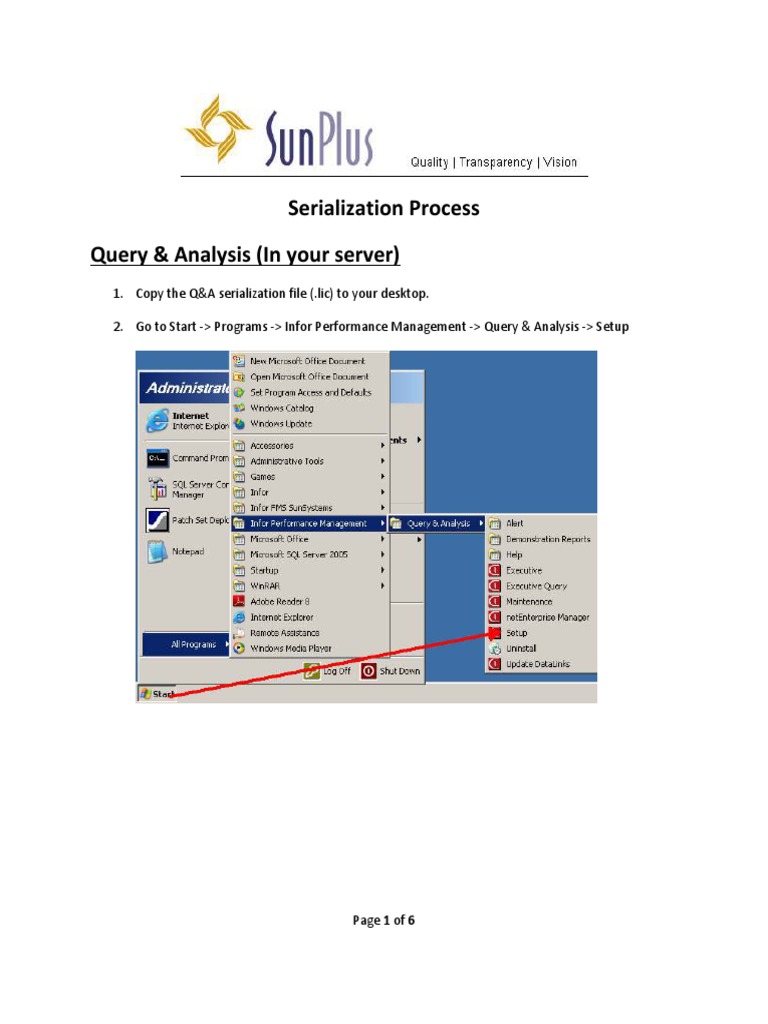 How To Do Serialization Instructions - QA10 | PDF | Computers