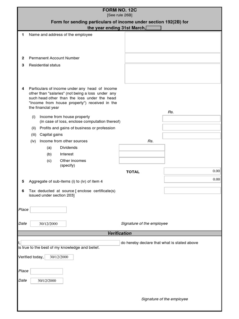 Form 12C | PDF