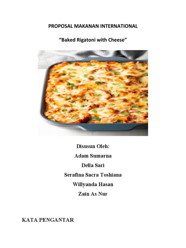 Proposal Makanan International | PDF