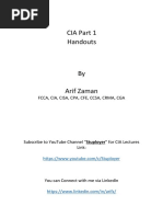 CIA Part 1 Study Material Overview | PDF | Internal Audit | Audit