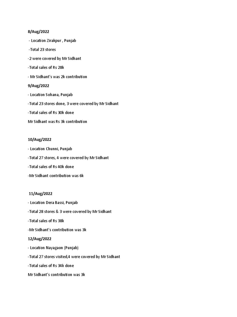 Sid (Sales and Location | PDF | Business | Home & Garden