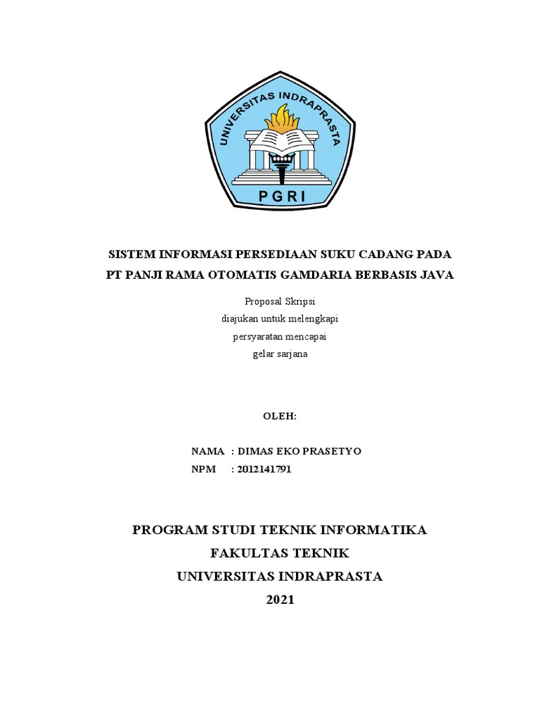Proposal Skripsi Maulana Unindra | PDF