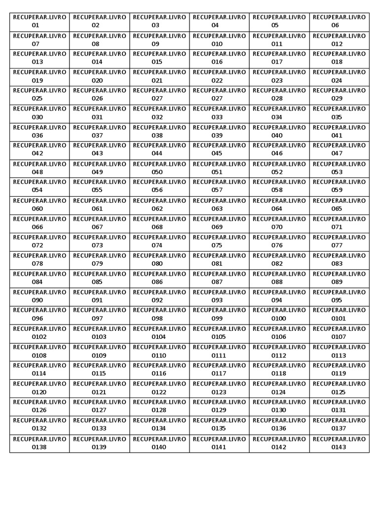 Numeros para Sorteio | PDF