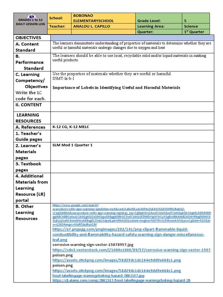 Cot 3 Analou 2022 Final | Download Free PDF | Foods | Learning