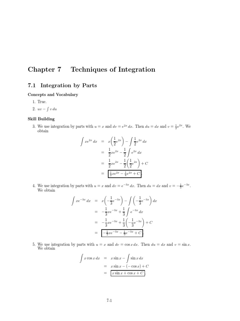 Final CH 7 Instr | PDF | Calculus | Mathematical Analysis