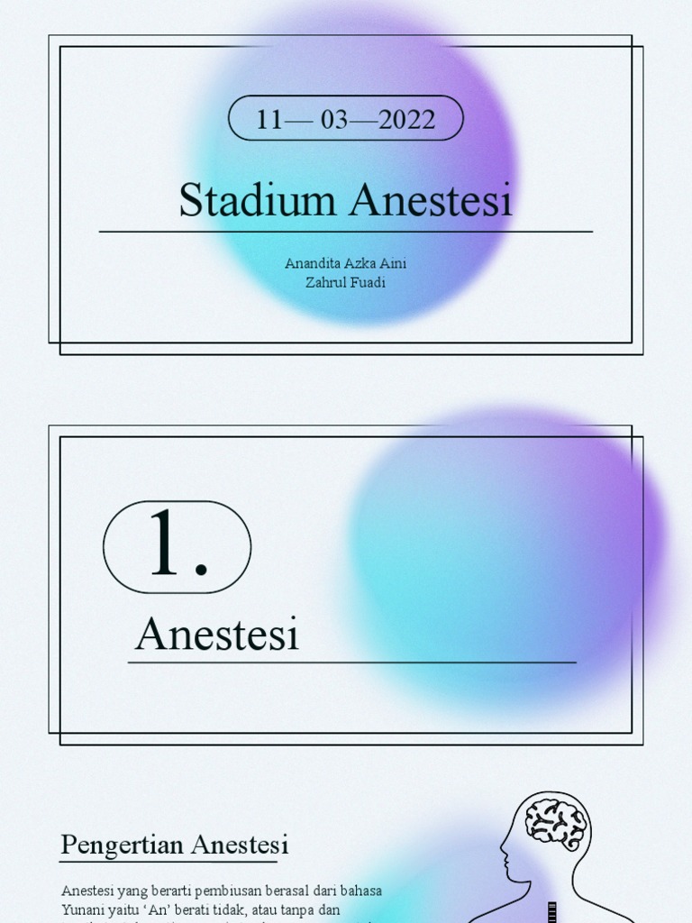 PR Stadium Anestesi | PDF