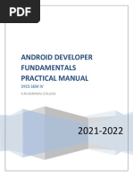 CS8662 - Mobile Application Development Lab Manual | PDF | Typefaces | Android (Operating System)