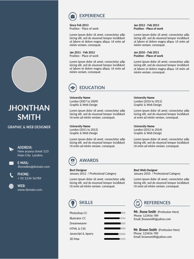 Jhonthan Smith: Experience | PDF | Web Design | Design