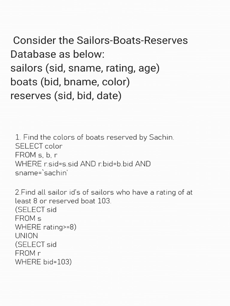 DBMS Queries | PDF DBMS Queries | PDF