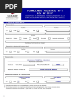 Formulario Registral N°1 Ley 27157 Propiedad Exclusiva | PDF | Propiedad | Derecho Civil (Common ...