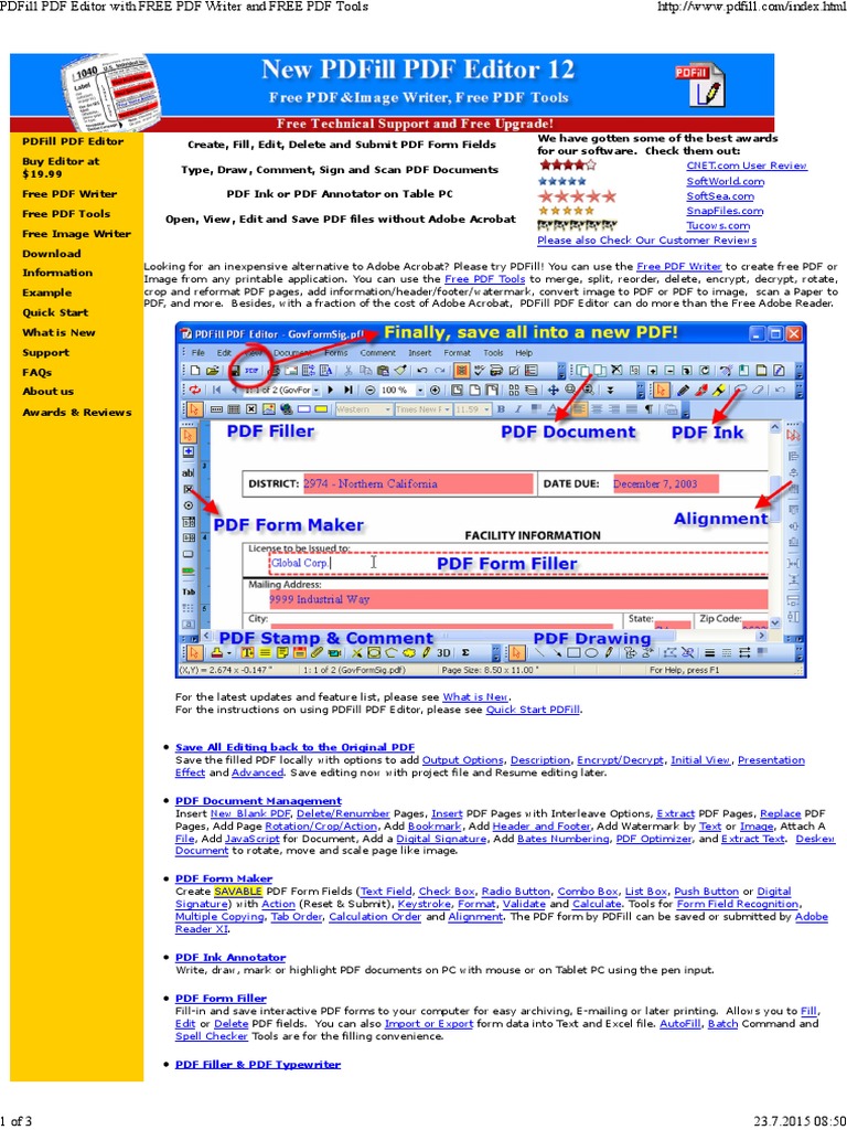 PDFill PDF Editor With FREE PDF Writer and FREE PDF Tools | PDF | Computing | Software