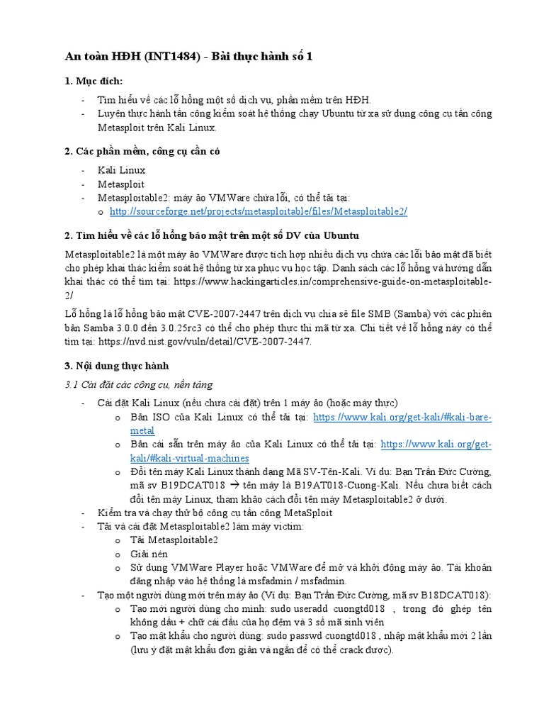 INT1484 Bai Thuc Hanh 01 | PDF