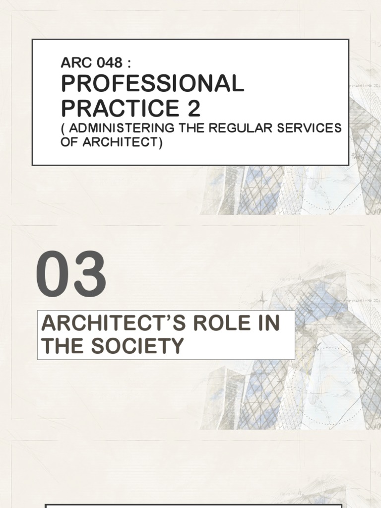 PROF PRAC 02 MODULE 3 and 4 1 | Download Free PDF | Architect | Design