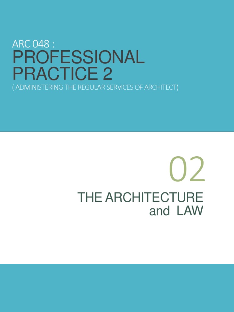 Prof Prac 02 Module 2 | PDF | Architect