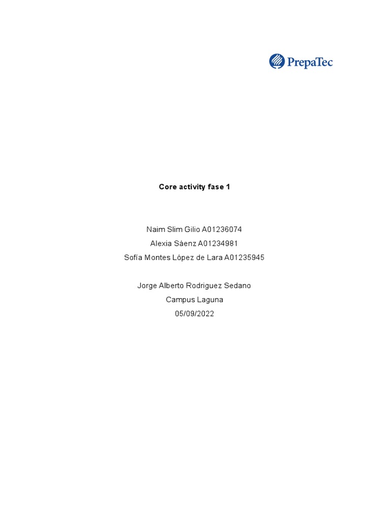 Core Activity Fase 1 | PDF | Mathematical Optimization | Equations