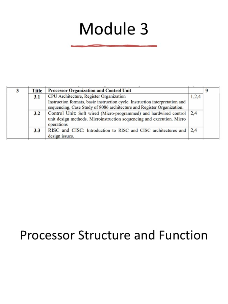 CAO - Processor Organization and Control Unit | PDF | Central Processing Unit | Integrated Circuit