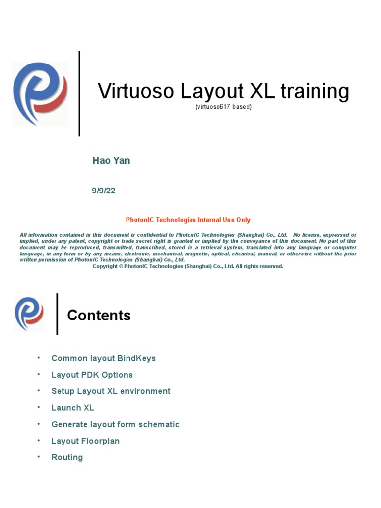 Virtuoso Layout XL Training | PDF | Computing | Software