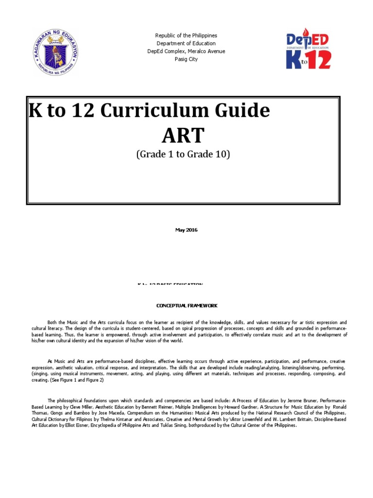 Arts Curriculum Guide | PDF | Printmaking | Curriculum