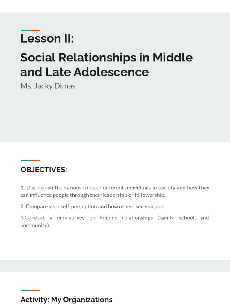Social Relationships in Adolescence | PDF | Conformity | Adolescence