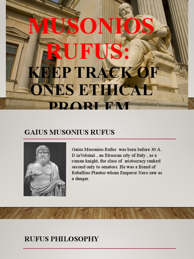 Musonius Rufus | PDF | Philosophical Theories | Psychology