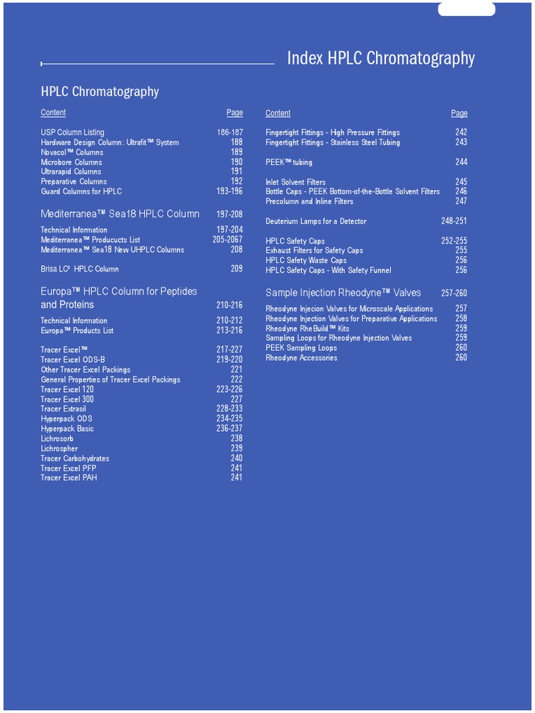HPLC LQ | PDF | Chromatography | High Performance Liquid Chromatography
