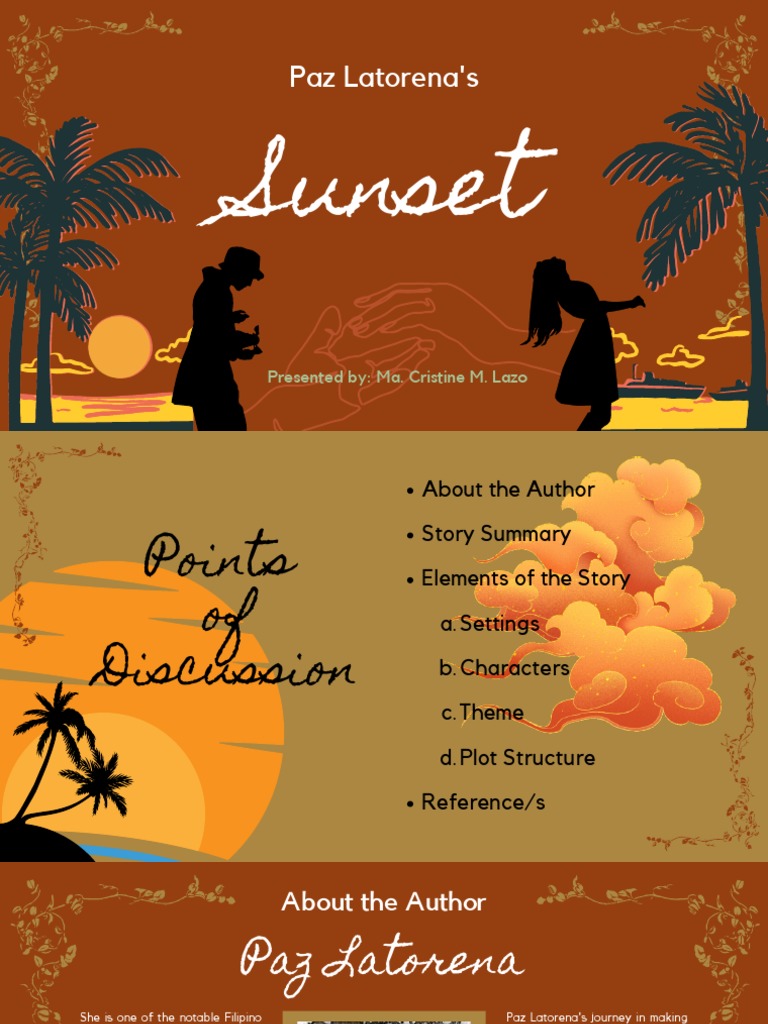 Literary Analysis - SUNSET | PDF