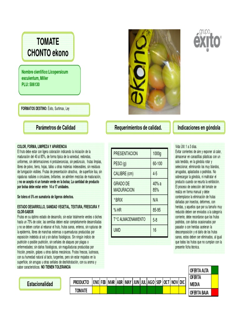 Tomate Chonto Ekono | PDF