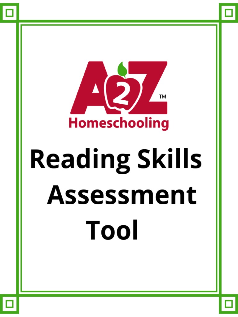 Reading Skills Assessment Tool 1 | PDF