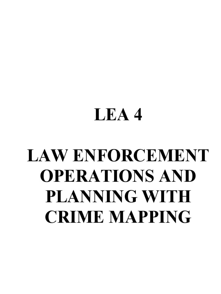 Lea 4 - Instructional Material | PDF | Police | Strategic Planning