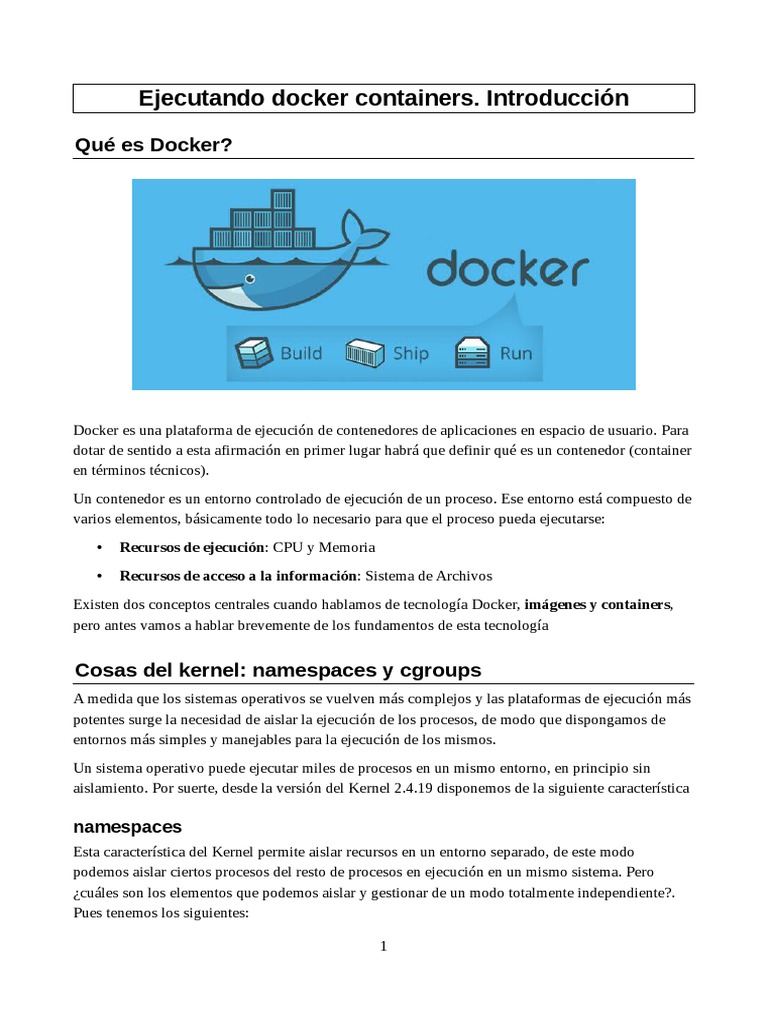Introducción A Docker | Descargar gratis PDF | Computación en la nube | Sistema operativo