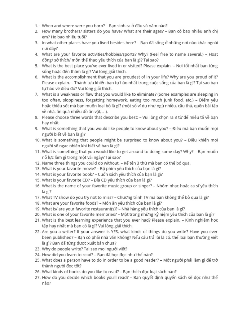 When and Where Were You Born | PDF