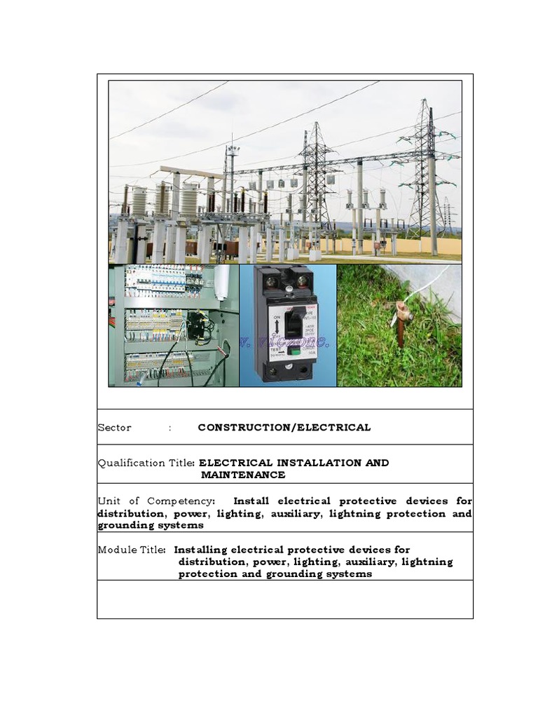 Core Install Electrical Protective Devices For Distribution Power Lighting Auxiliary Lightning ...