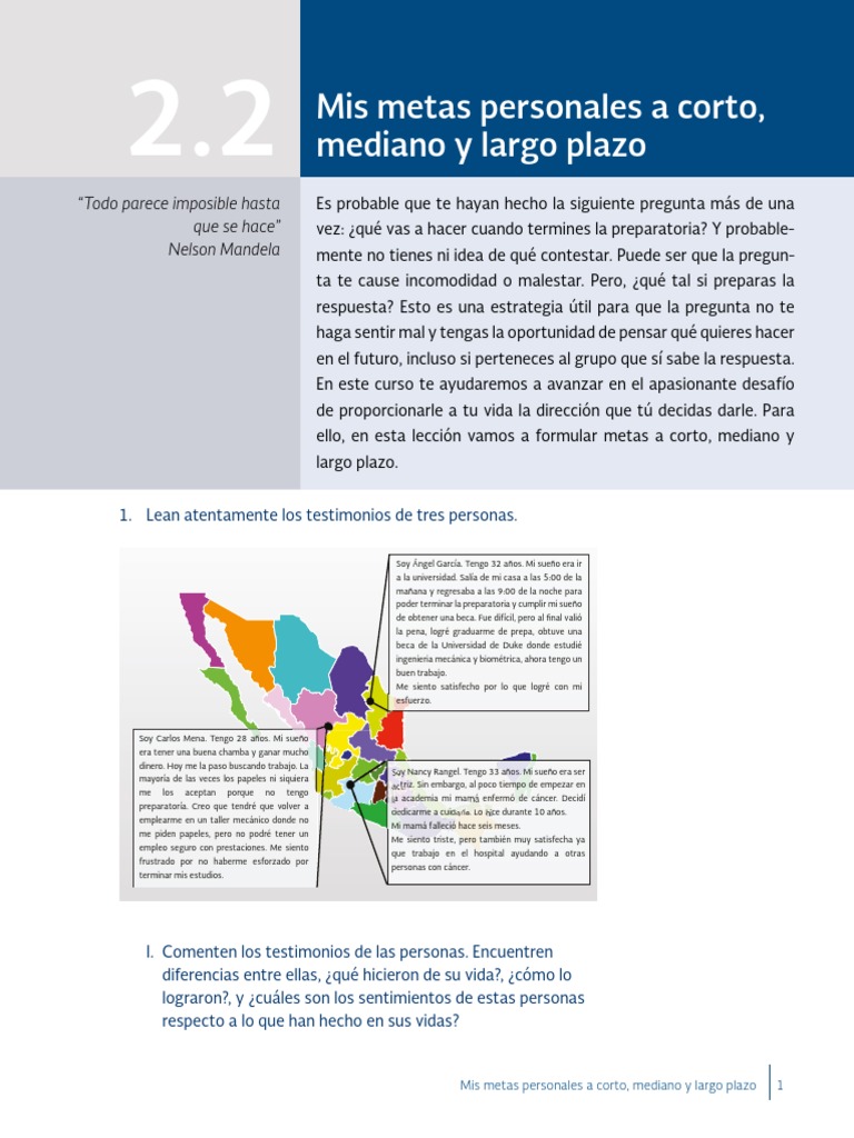 Mis metas personales en inglés | PDF | Palabra | Asunto (gramática)
