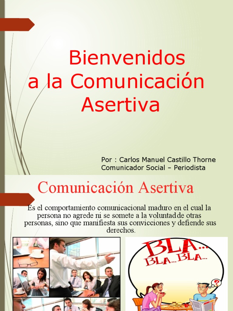 Comunicacion Asertiva Actualizada Carlos Castillo T | PDF | Cognición | Ciencia cognitiva