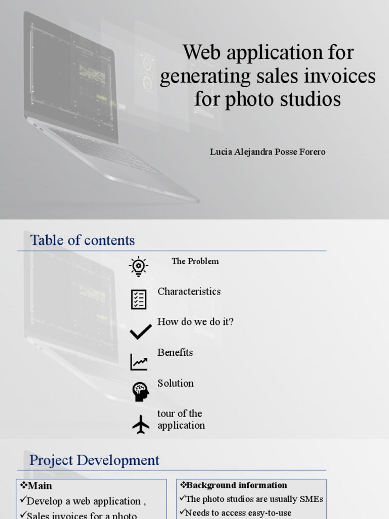 Web Application For Generating Sales Invoices For Photo | PDF | Business