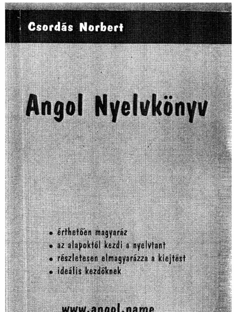 Csordas Norbert Angol Nyelvkonyv | PDF