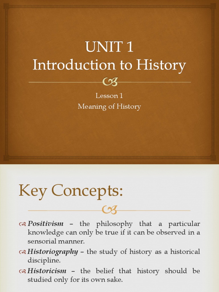 LESSON 1 Defining History | Download Free PDF | Historiography | Positivism