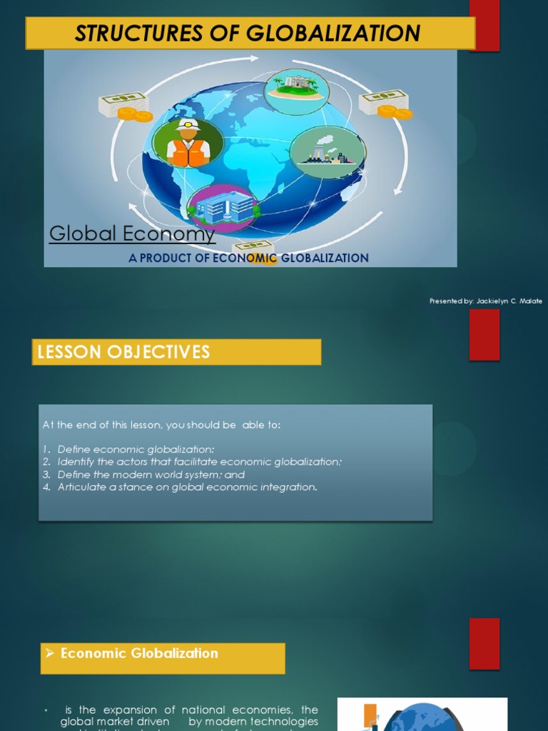 LESSON 3 Global Economy | PDF | Globalization | World Systems Theory